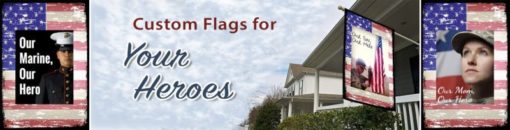 Custom Printed Patriotic Photo flags | flagology.com
