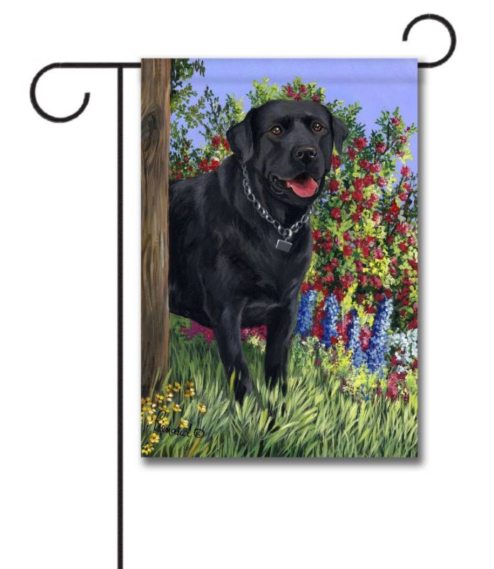 Buy: Black Labrador Retriever My Special Place – Garden Flag Flagology.com