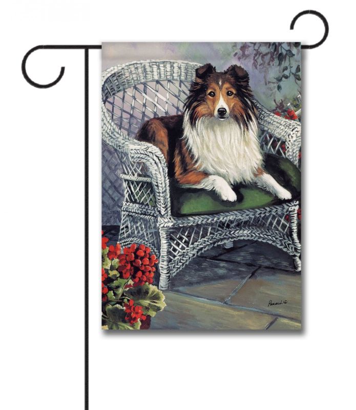Buy: Shetland Sheepdog Patio Jewel – Garden Flag Flagology.com