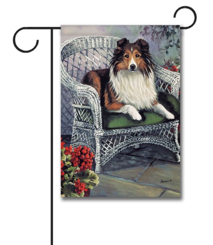 Buy: Shetland Sheepdog Patio Jewel – Garden Flag Flagology.com