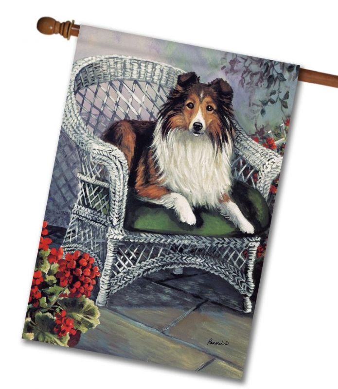 Buy: Shetland Sheepdog Patio Jewel – House Flag Flagology.com
