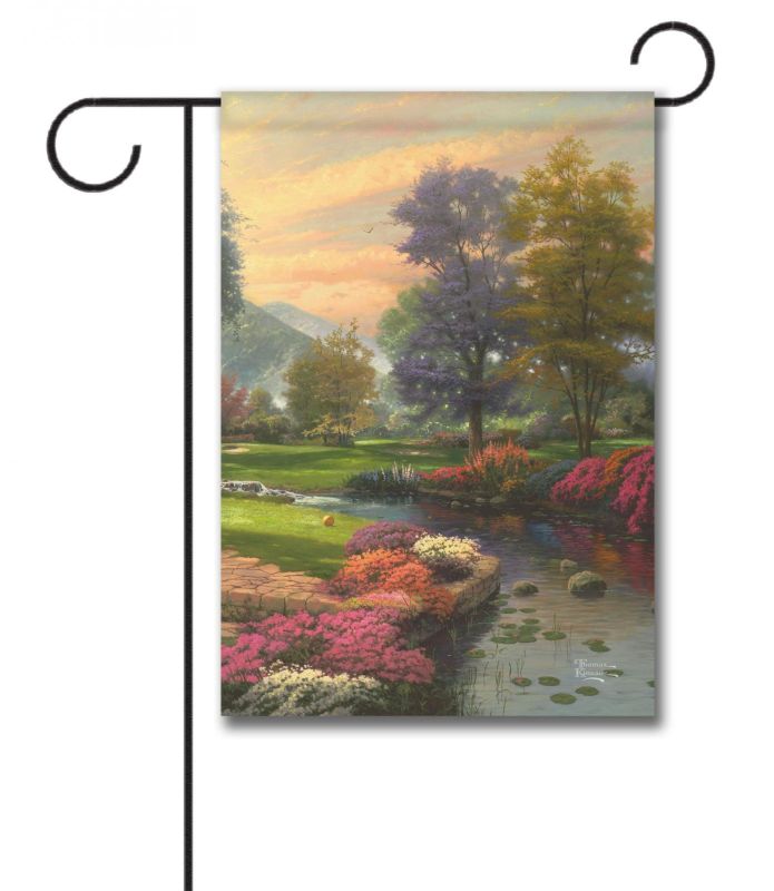 Buy: Living Waters I – Garden Flag Spring Summer Flagology.com