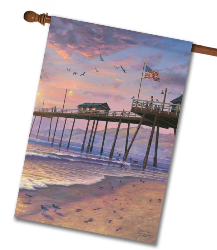 Buy: Footprints in the Sand I – House Flag Summer Flagology.com