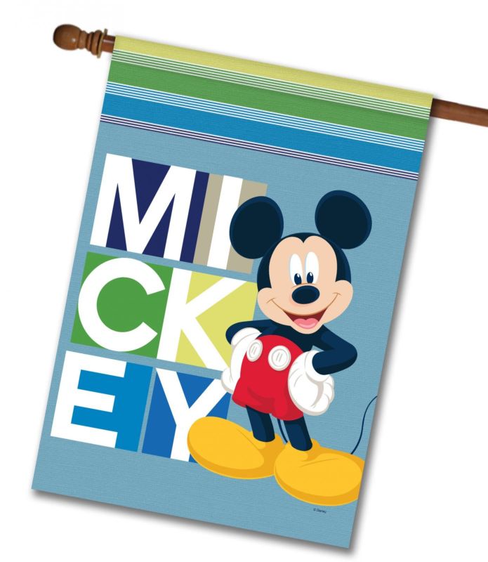 Buy: Mickey Blocks – House Flag All Disney Flagology.com