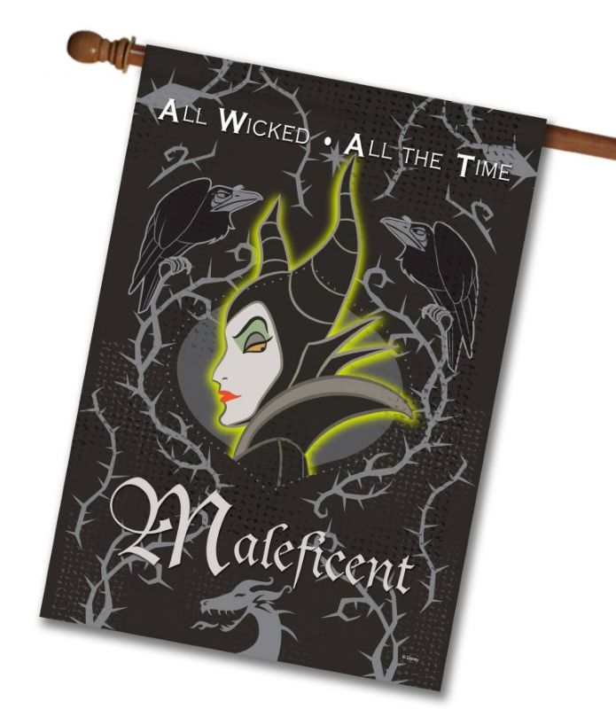 Buy: Maleficent Wicked All the Time – Garden Flag Flagology.com