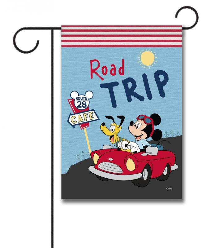 Buy: Mickey Road Trip – Garden Flag All Disney Flagology.com