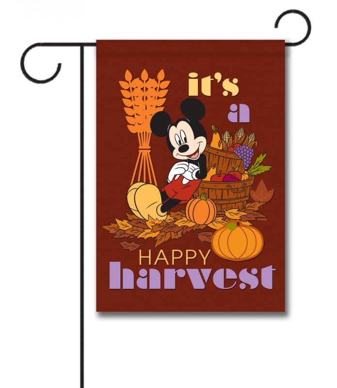 Buy: Hello Fall Mickey Minnie – Garden Flag Fall Flagology.com