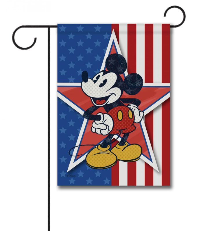 Buy: Starburst Mickey – Garden Flag Patriotic Flagology.com