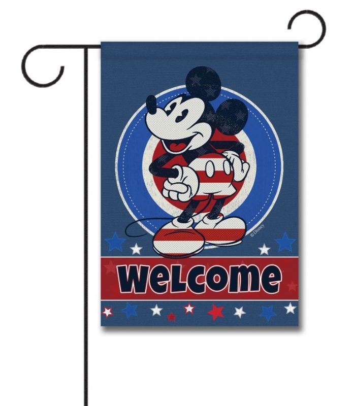 Buy: Starburst Mickey – Garden Flag Patriotic Flagology.com