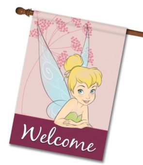 Buy: Tinker Bell Welcome – House Flag Spring Flagology.com