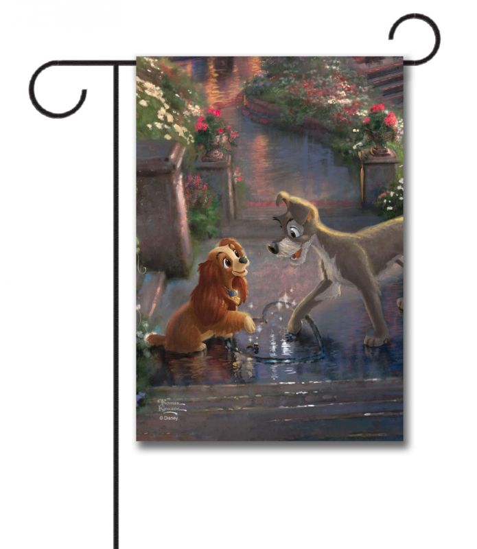 Buy: Lady and the Tramp – Garden Flag Spring Flagology.com