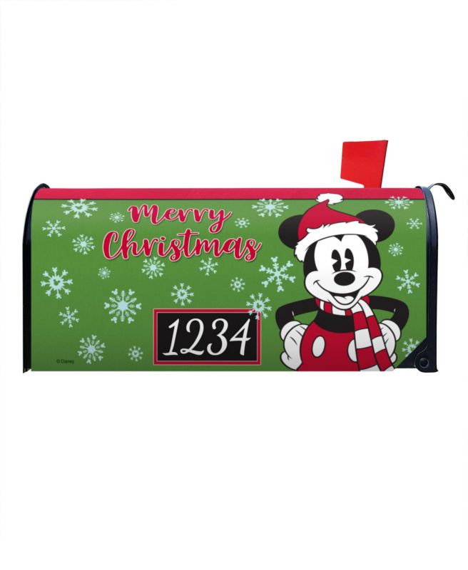 Buy: Merry Christmas Mickey Magnetic Mailbox Cover Flagology.com