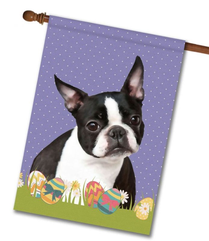 Buy: Easter Boston Terrier – House Flag Easter Flagology.com