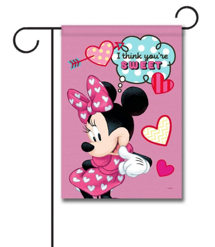 Buy: Cute as a Button Minnie – Garden Flag Disney Flagology.com