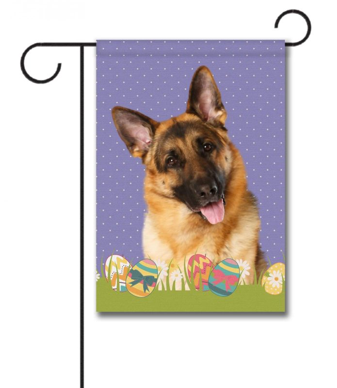 Buy: Easter German Shepherd – Garden Flag Easter Flagology.com