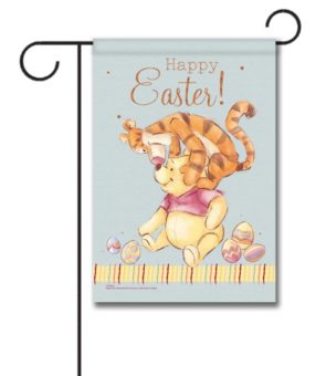 Buy: Pooh & Tigger Easter – Garden Flag Flagology.com