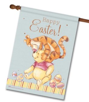 Buy: Pooh & Tigger Easter – House Flag Easter Flagology.com