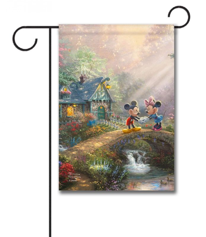 Buy: Mickey and Minnie Sweetheart Bridge Doormat Spring Flagology.com