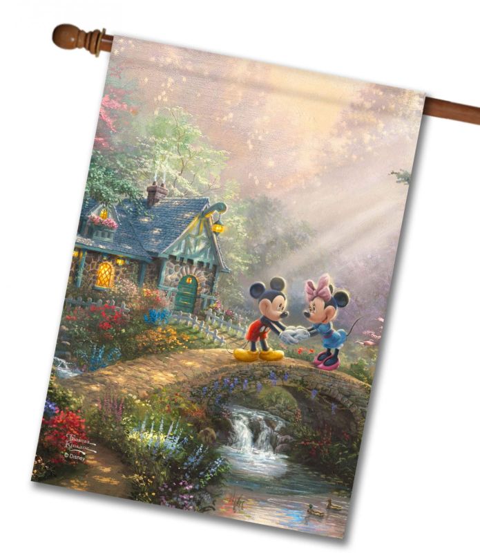 Buy: Mickey and Minnie Sweetheart Bridge – House Flag Flagology.com