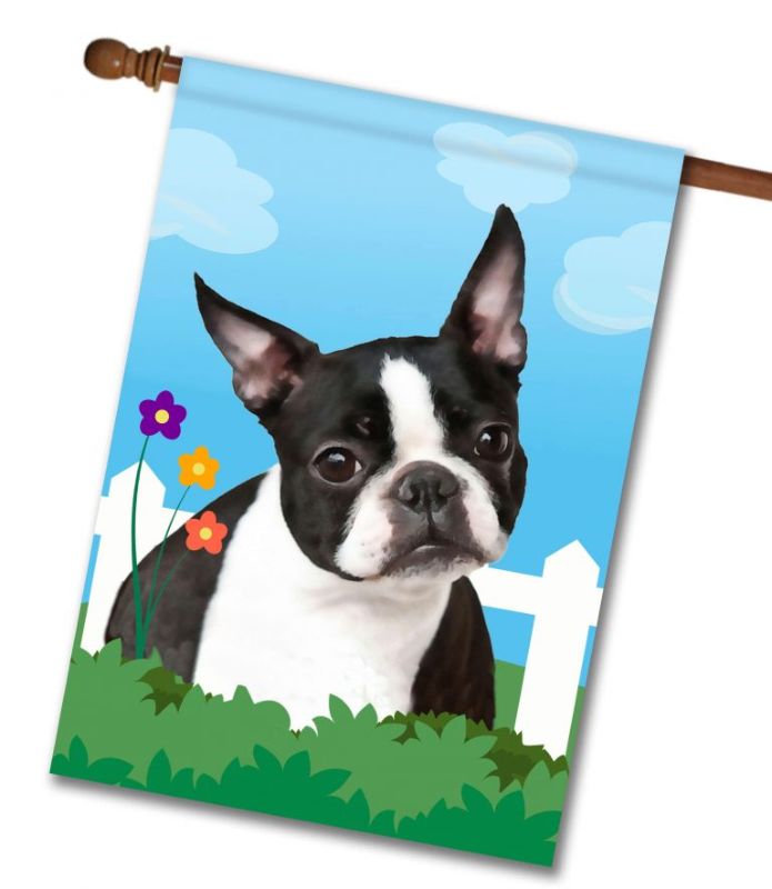 Buy: Spring Boston Terrier – House Flag Spring Flagology.com