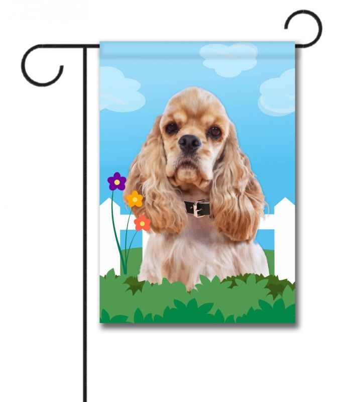 Buy: Spring Cocker Spaniel – Garden Flag Spring Flagology.com