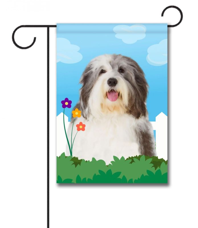 Buy: Spring Miniature Schnauzer – Garden Flag Dog Flagology.com