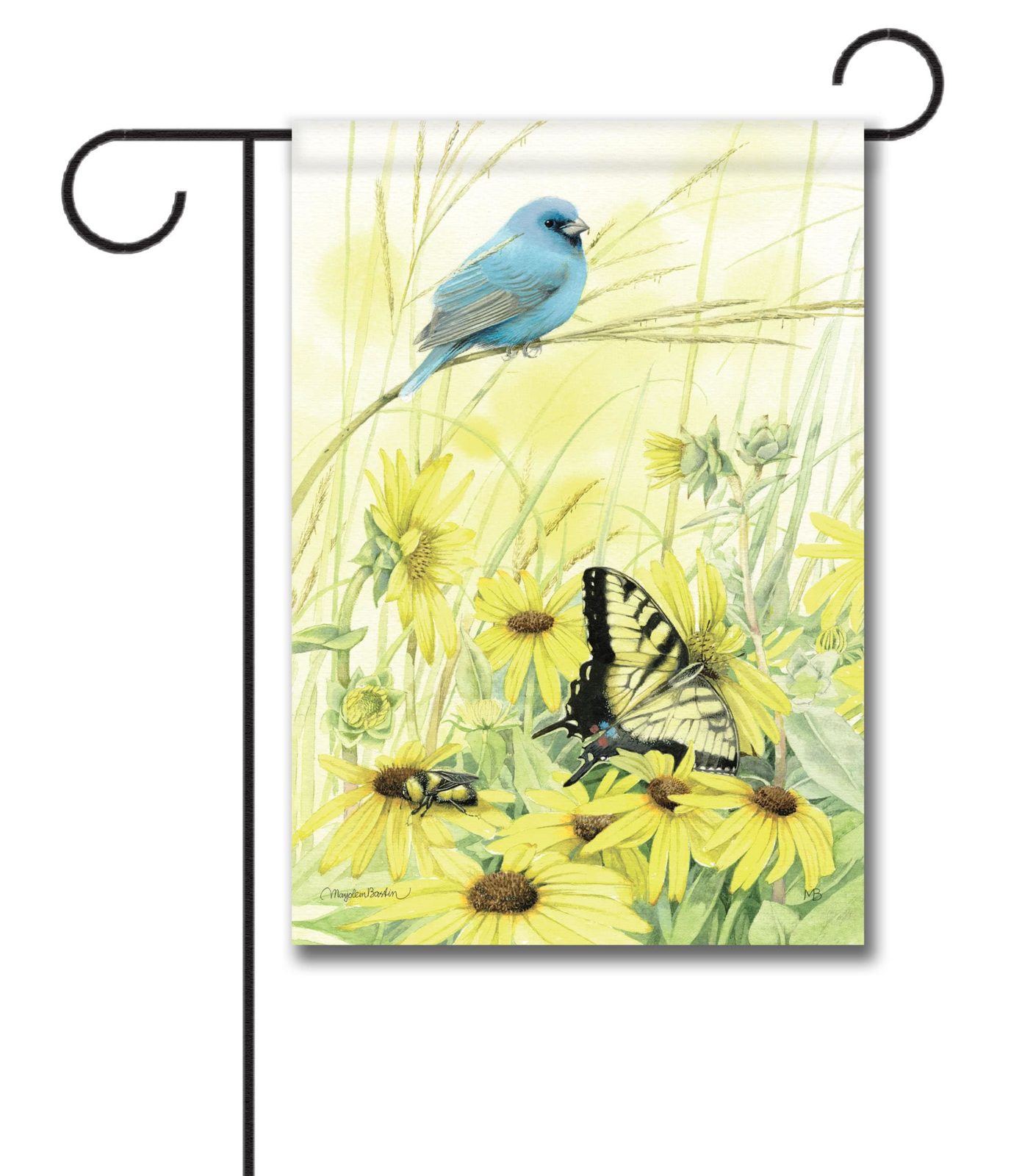 Buy: Indigo Blue – Garden Flag Spring Art Bird Flagology.com
