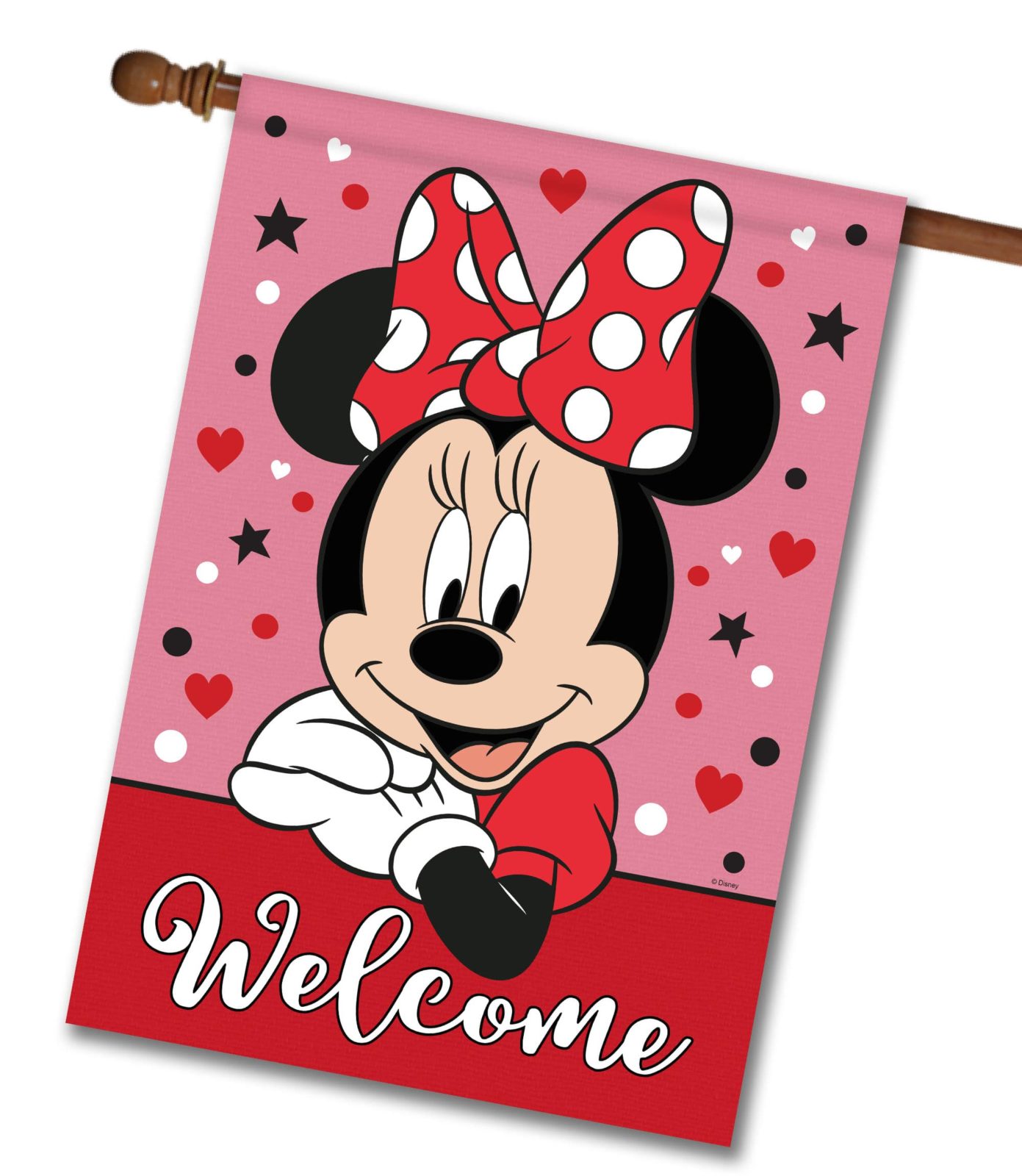 Buy: Minnie Mouse Welcome – Garden Flag Everyday Flagology.com