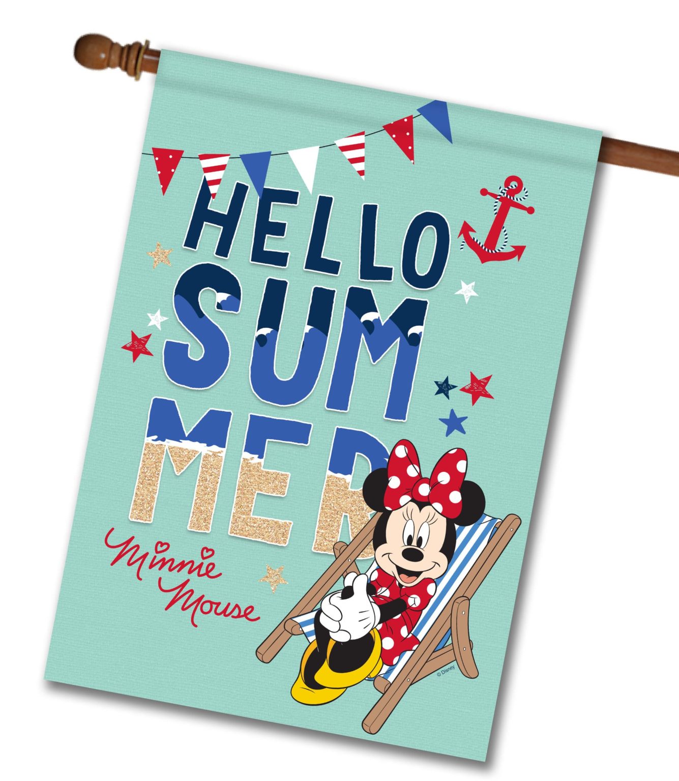 Buy: Hello Summer Minnie – Garden Flag Summer Flagology.com