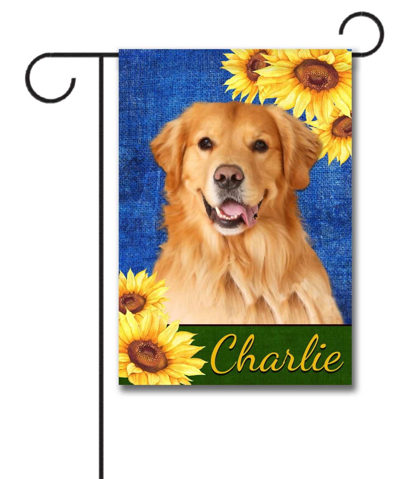 Buy: Personalized Summer Sunflowers Golden Retriever – Garden Flag ...