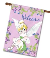 Buy: Tinker Bell Welcome Spring Vines – House Flag Flagology.com