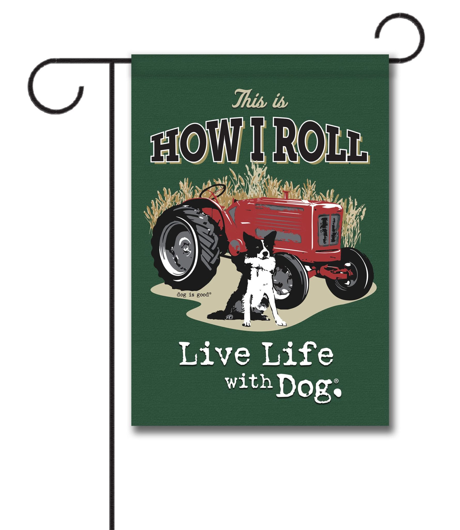 Buy: How I Roll Tractor – Garden Flag Summer Fall Flagology.com