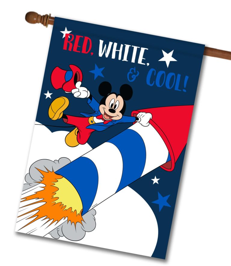 Buy: Red, White & Cool Mickey – House Flag Flagology.com