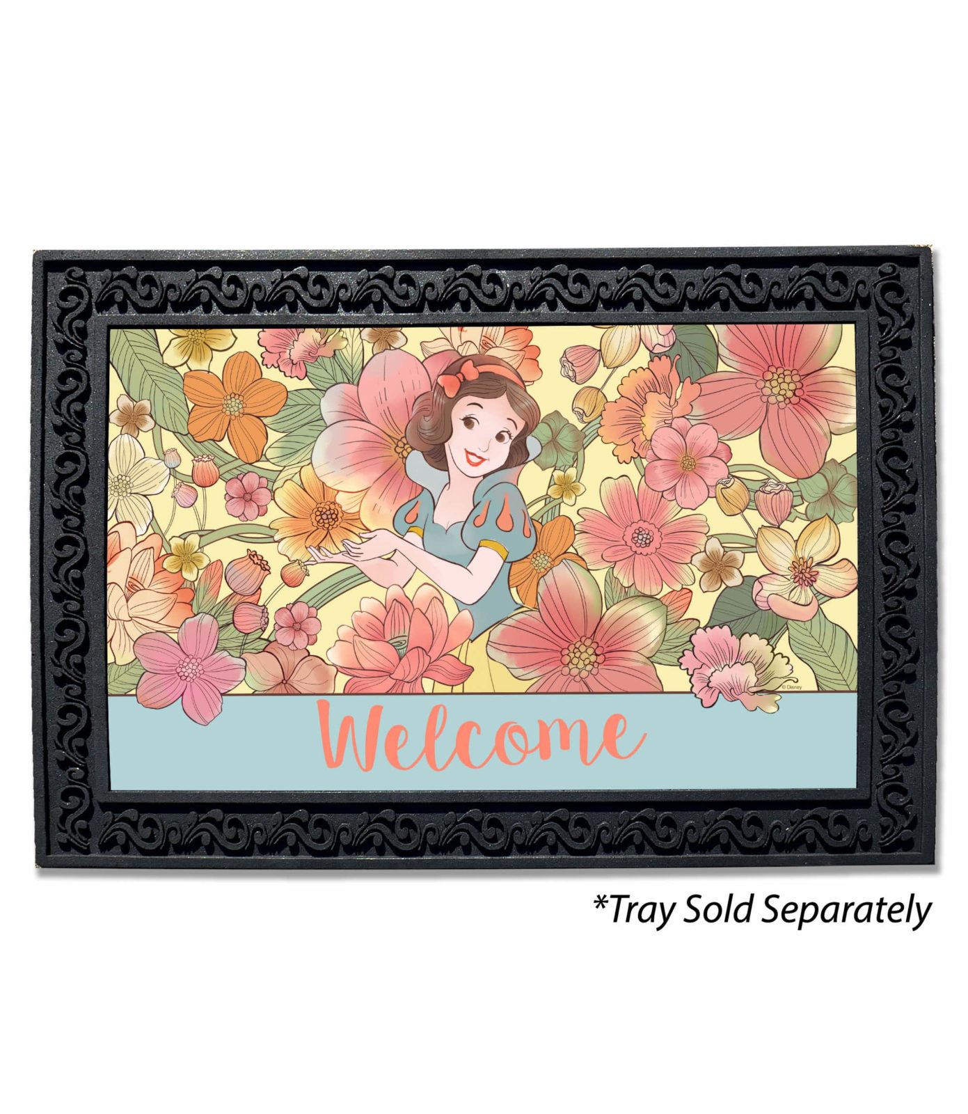 Buy: Snow White Floral Welcome Doormat Spring Disney Flagology.com