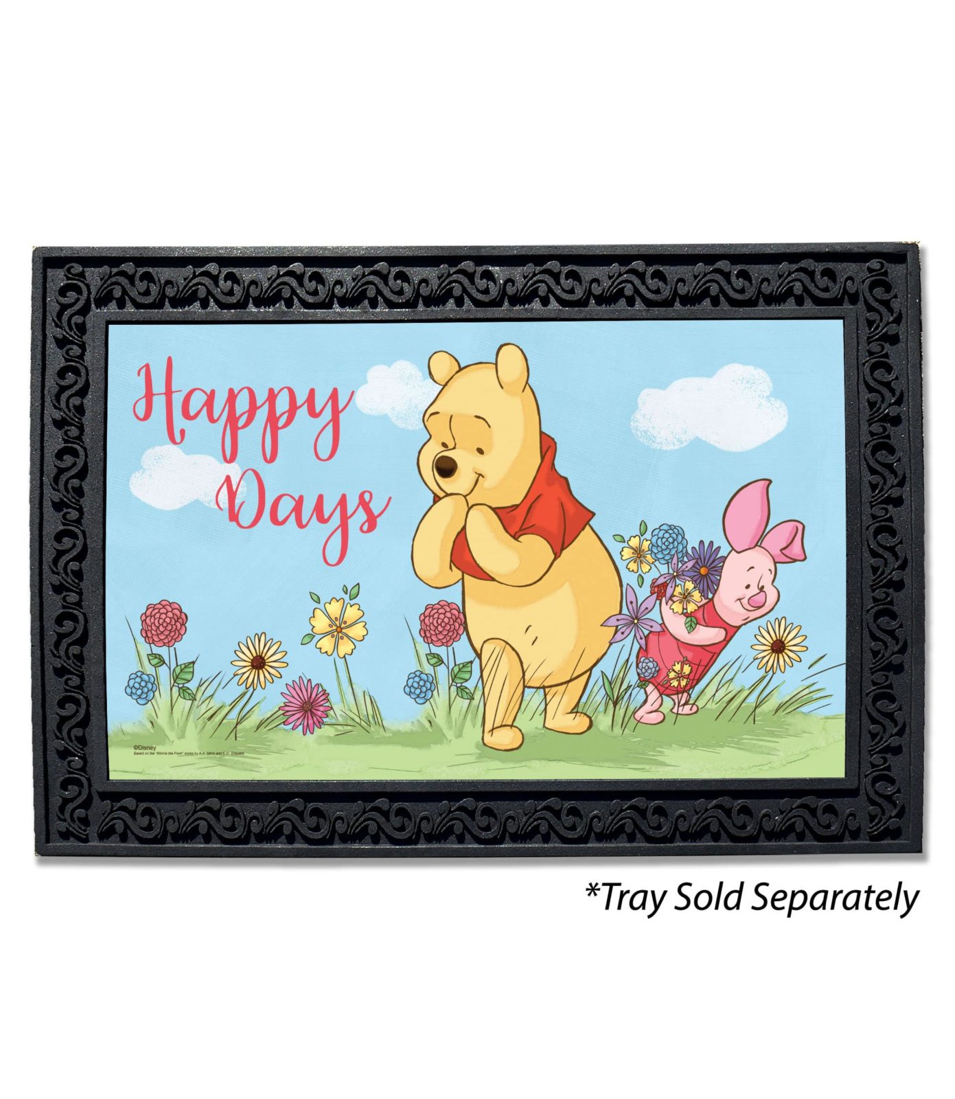 Buy: Happy Days Pooh & Piglet Doormat Spring Tigger Flagology.com