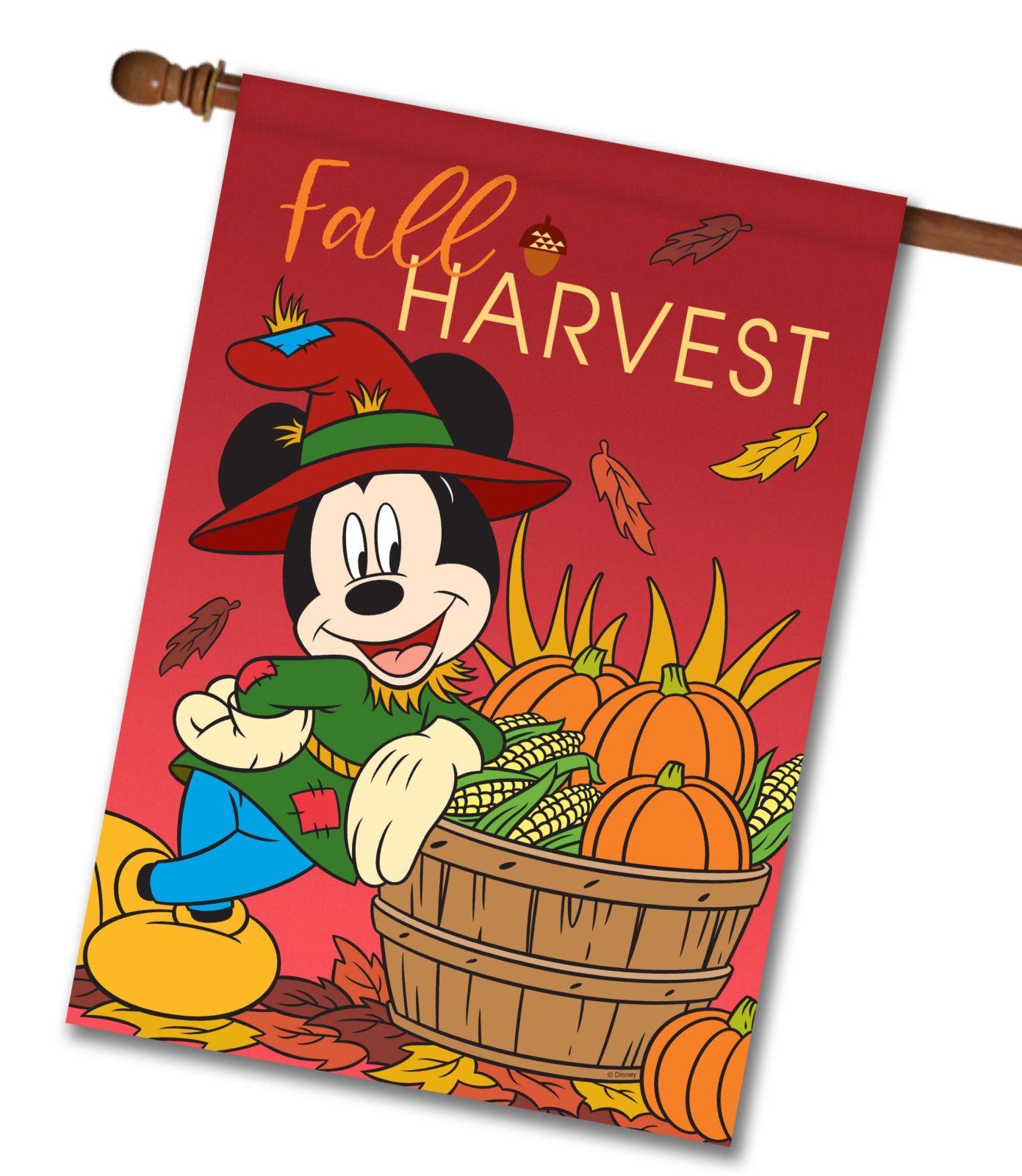 Buy: Fall Harvest Mickey – House Flag Fall Disney Flagology.com