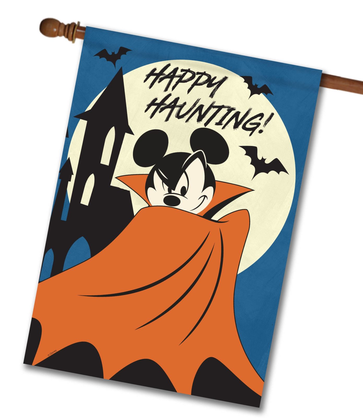 Buy: Happy Haunting Mickey – House Flag Halloween Flagology.com