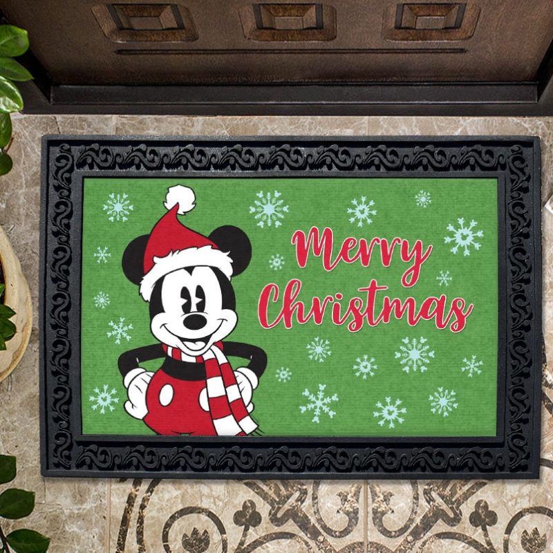 Buy: Merry Christmas Mickey Doormat Christmas Disney Flagology.com