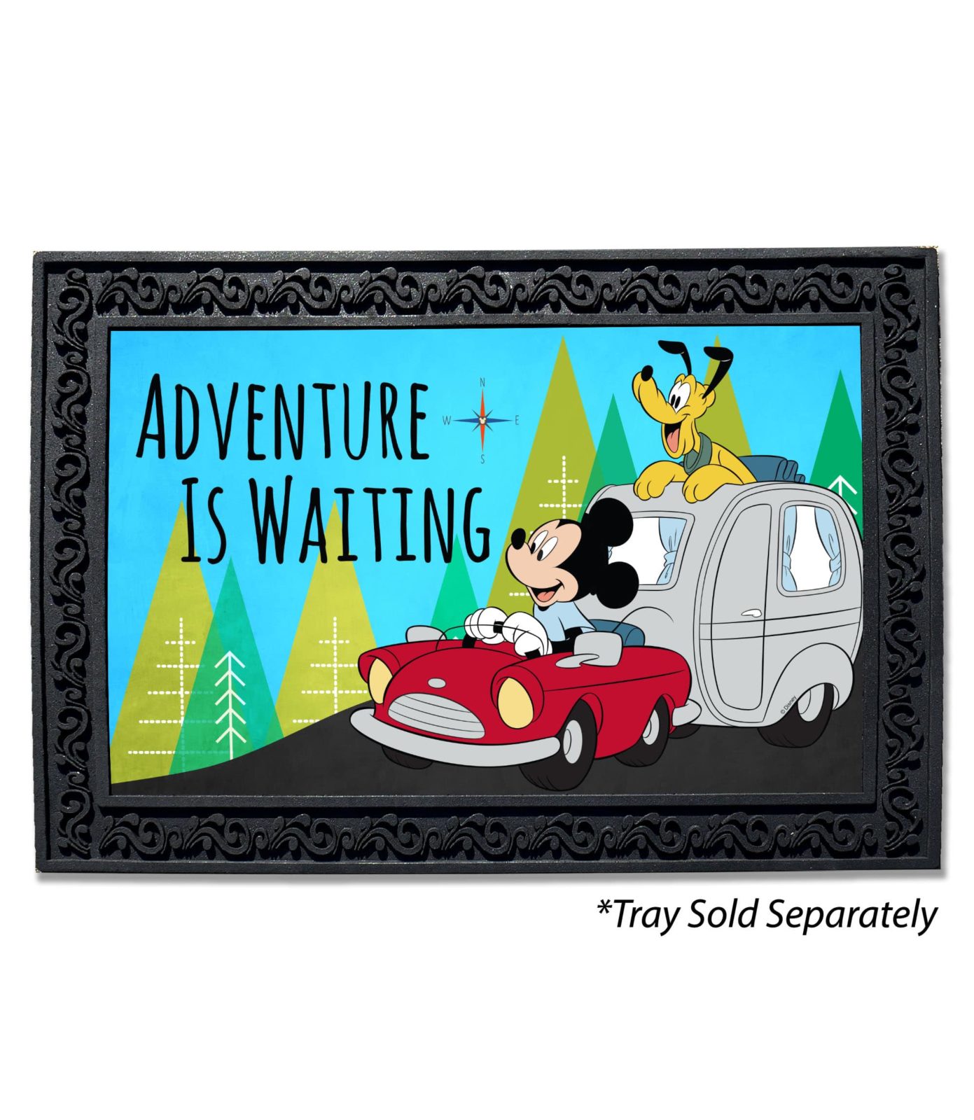 Buy: Let’s Hit the Road Mickey Camper Doormat Flagology.com