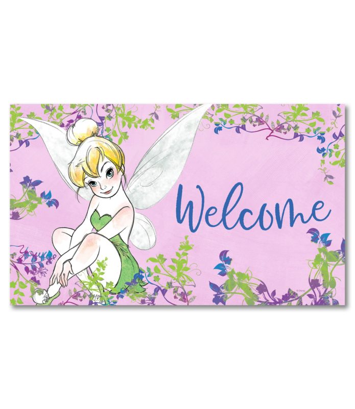 Buy: Tinker Bell Welcome Spring Vines Doormat Spring Flagology.com
