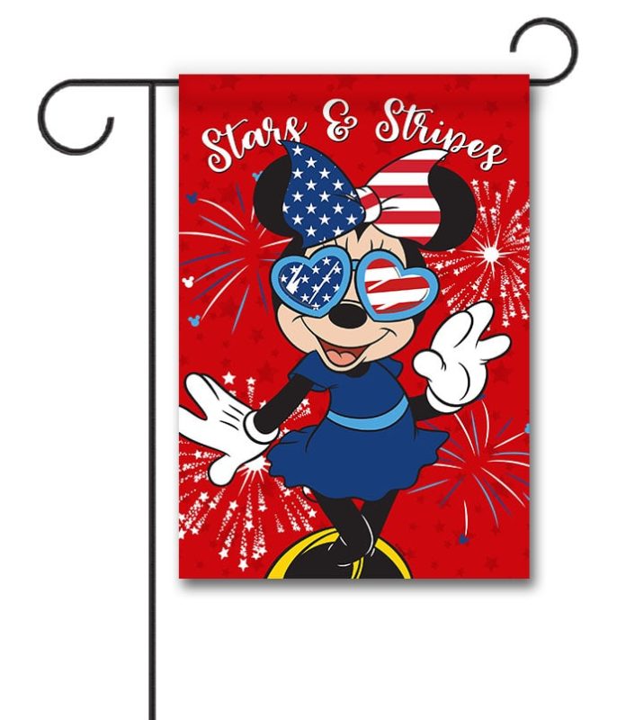 Buy: Americana Stars and Stripes Minnie – Garden Flag Flagology.com