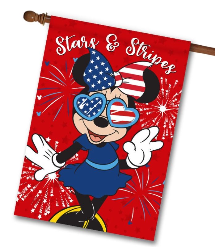 Buy: Americana Stars and Stripes Minnie – House Flag Flagology.com