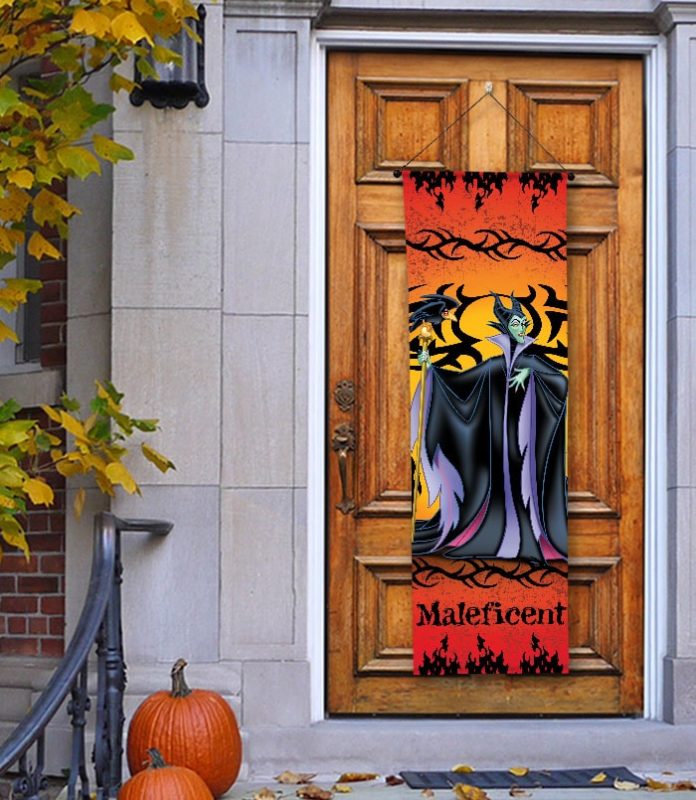 Buy: Maleficent – Front Door Banner Halloween Flagology.com