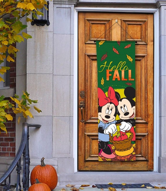 Buy: Hello Fall – Front Door Banner Fall Pluto Flagology.com