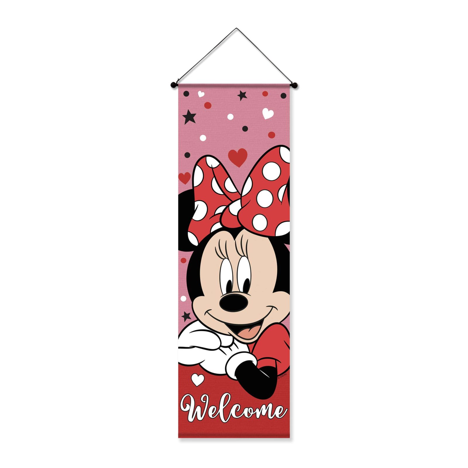 Buy: Minnie Mouse Welcome – Front Door Banner Flagology.com