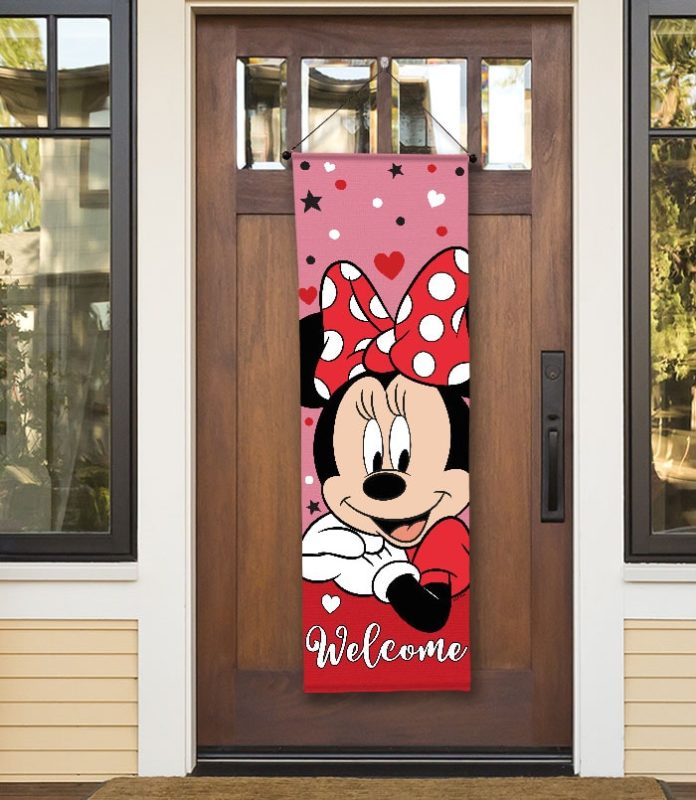 Buy: Minnie Mouse Welcome – Front Door Banner Flagology.com