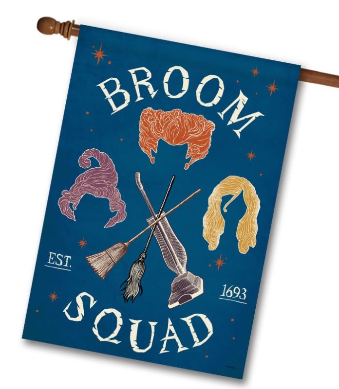 Buy: Broom Squad – House Flag Halloween Disney Flagology.com