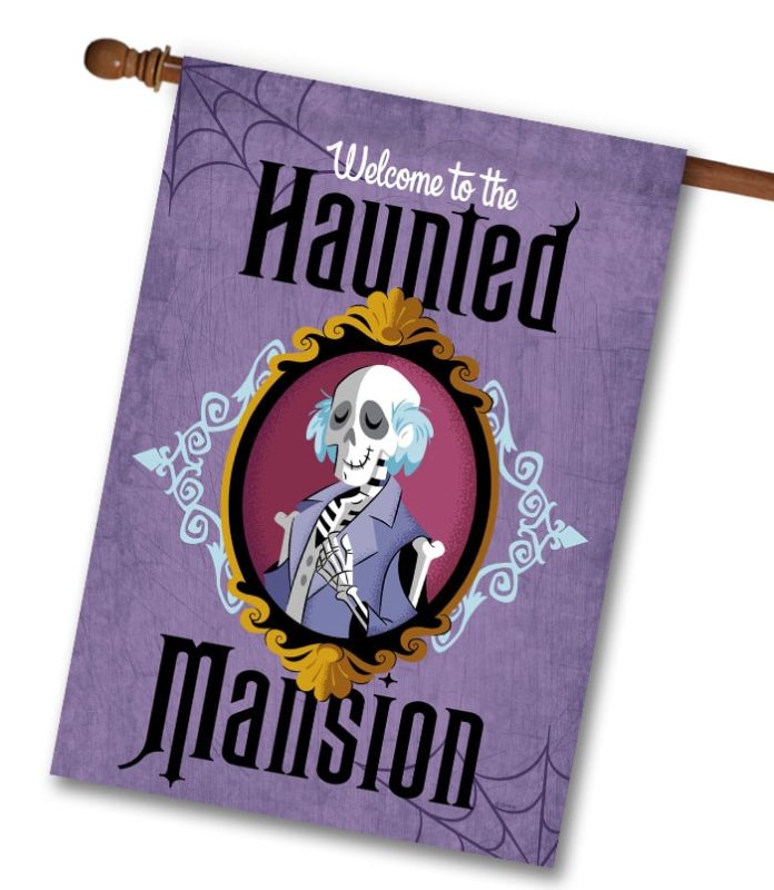Buy: The Haunted Mansion Welcome to the Haunted Mansion – House Flag ...