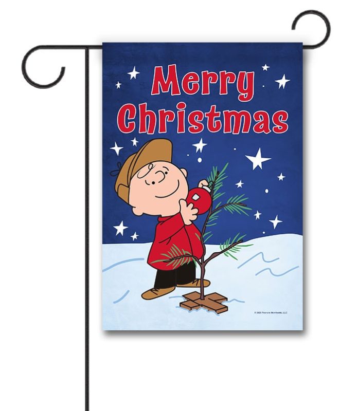 Buy: PEANUTS® Merry Christmas Charlie Brown – Garden Flag Flagology.com