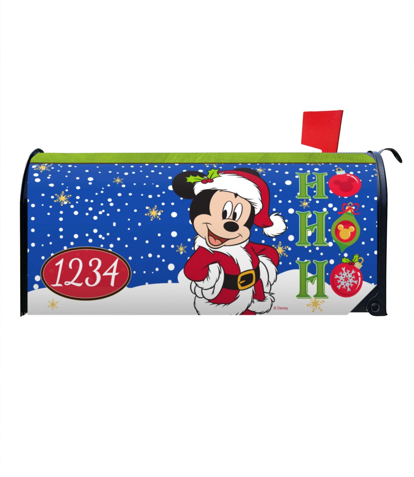Buy: Santa Mickey Magnetic Mailbox Cover Christmas Flagology.com